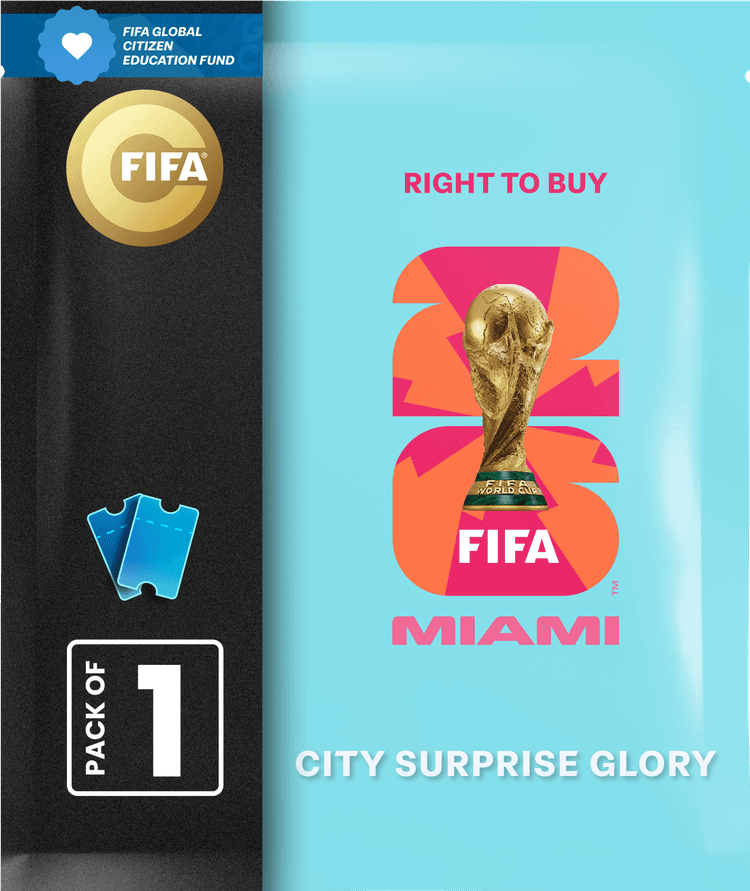 Collectible also valid as RTB for 1 ticket to M86 Miami - FIFA Collect
