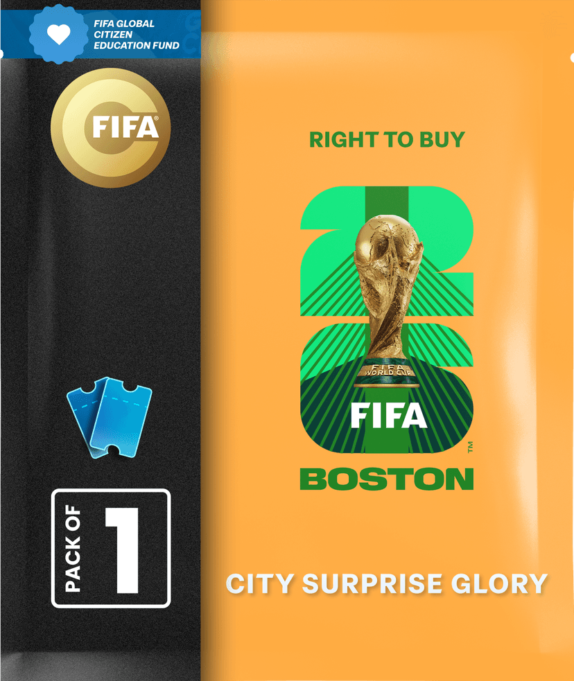 Collectible also valid as RTB for 1 ticket to M74 Boston - FIFA Collect