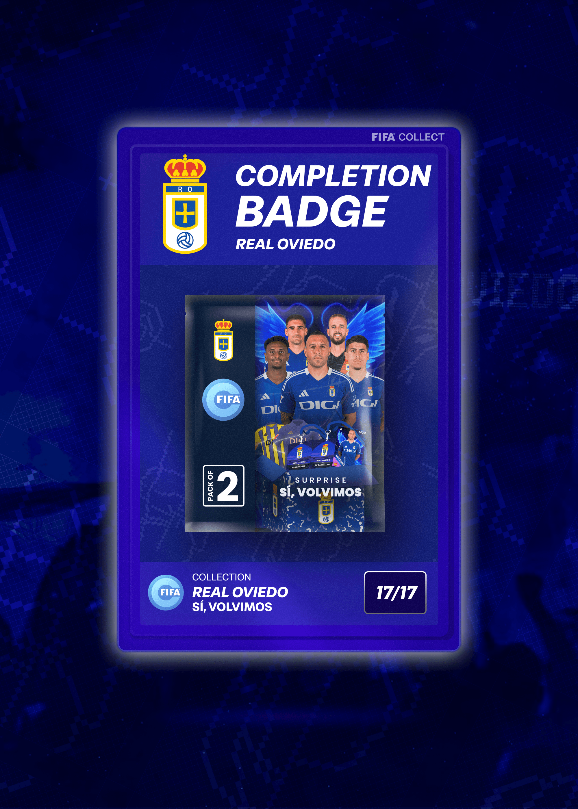 Real Oviedo - Sí, Volvimos Seal of Collection Completion - FIFA Collect