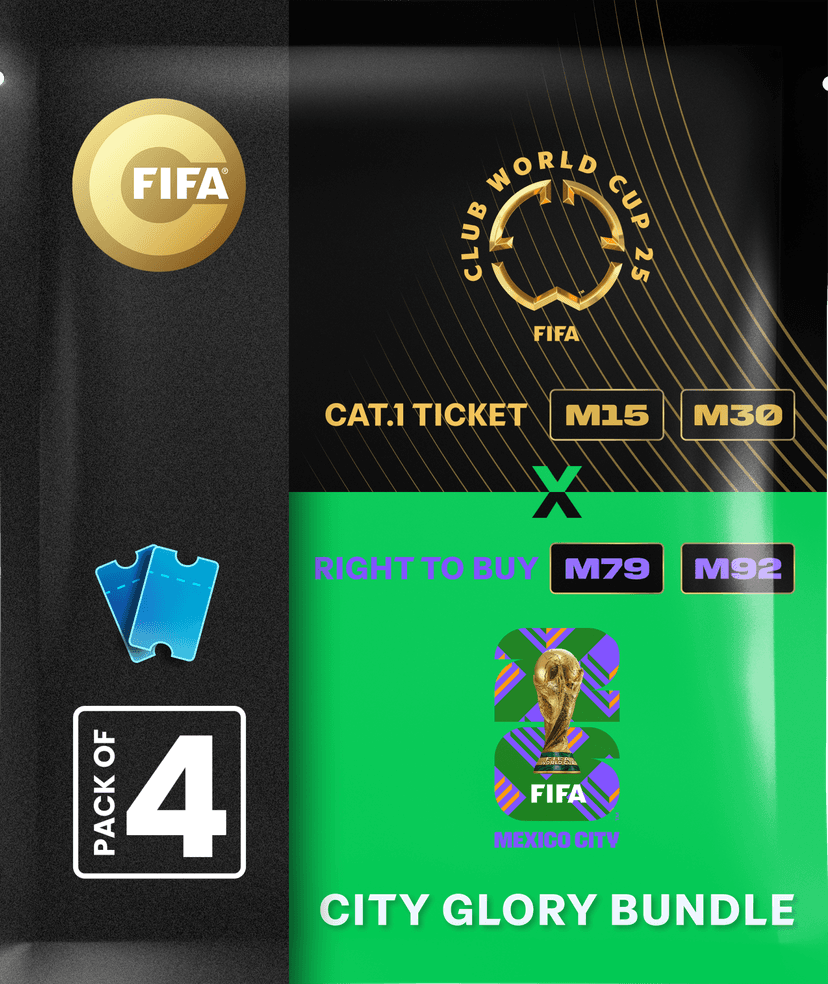 Collectible valid as three tickets to FIFA Club World Cup 2025™ M30 ...