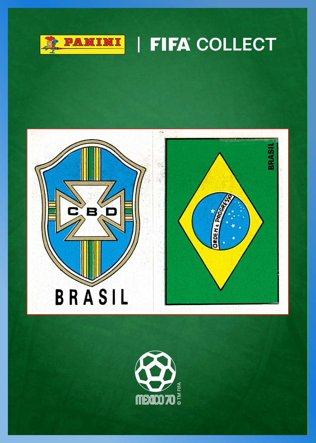 Brazil team badge - MEXICO 1970 - FIFA Collect