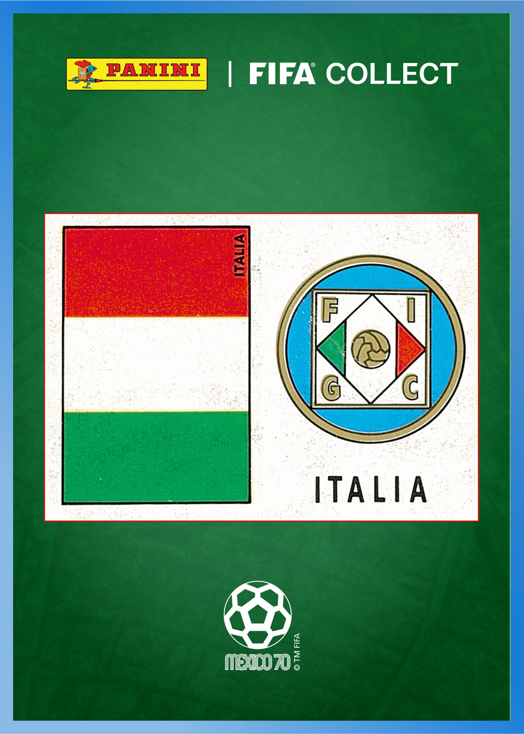 Italy team badge - MEXICO 1970 - FIFA Collect
