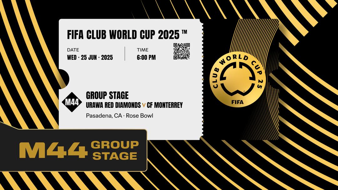 Collectible valid as two tickets to FIFA Club World Cup 2025™ M44 Urawa ...